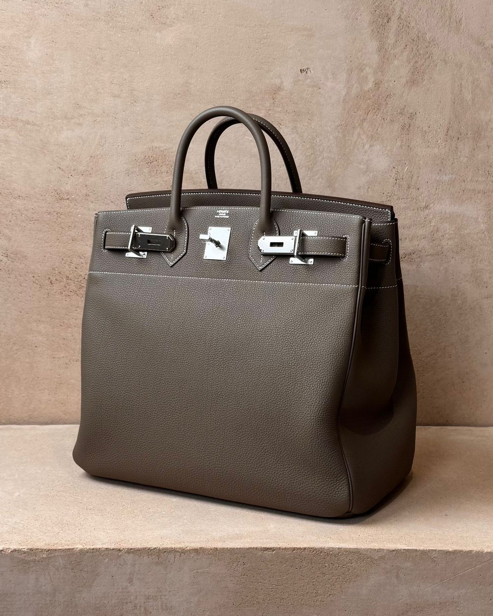 Hermès Hermès Hac 40 - Etoupe Togo | Palladium Hardware – Lux Second Chance