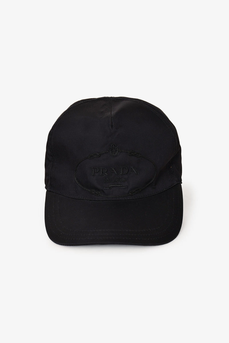 Prada Black Nylon/Leather Cap Size M – Lux Second Chance