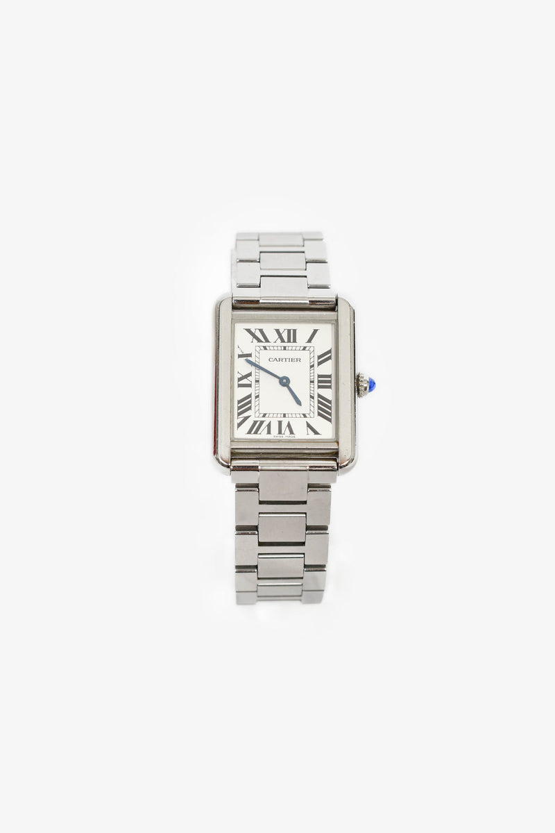 Cartier Stainless Steel Quartz Tank Solo Watch – Lux Second Chance