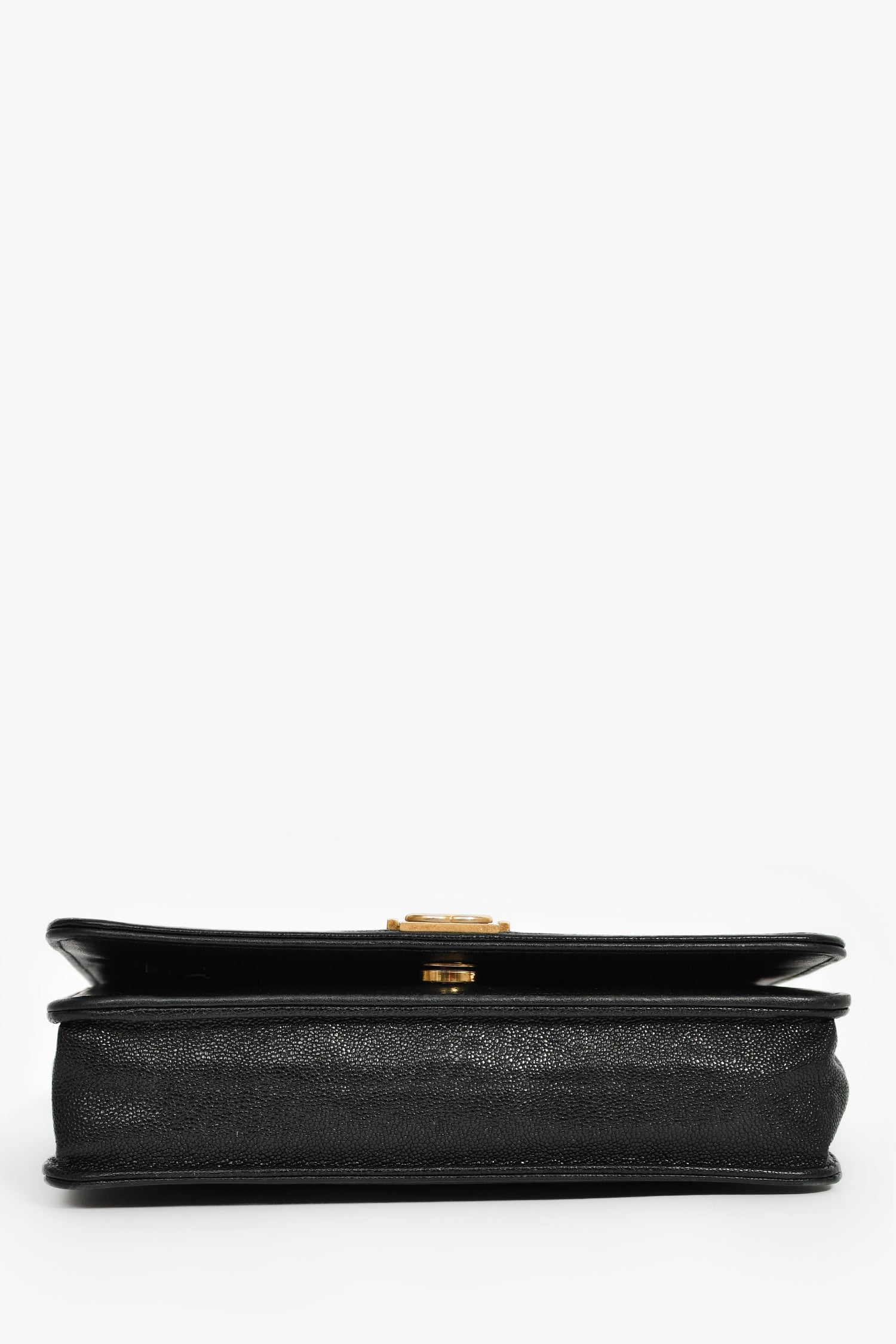 Pre-Loved Chanel™ 2018/19 Black Caviar Leather CC Boy Wallet on Chain ...