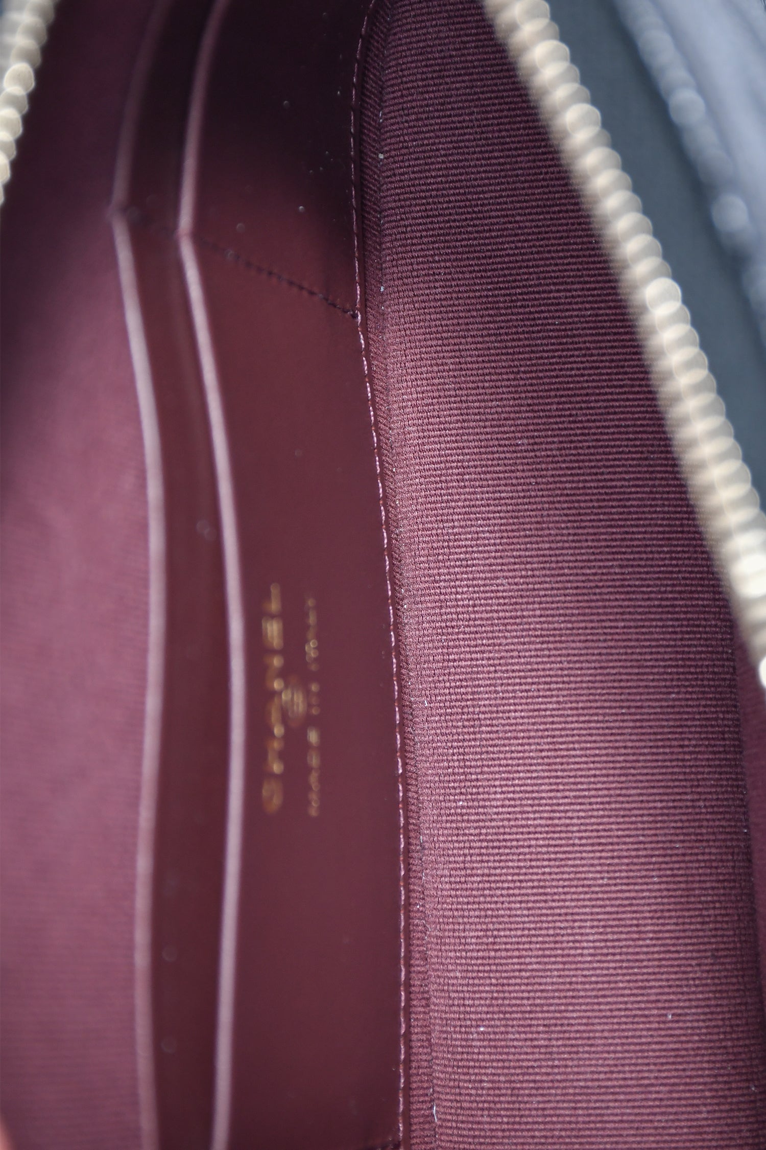 Pre-Loved Chanel™ 2022+ Back Caviar Half Moon Mini Zip Crossbody – Lux ...