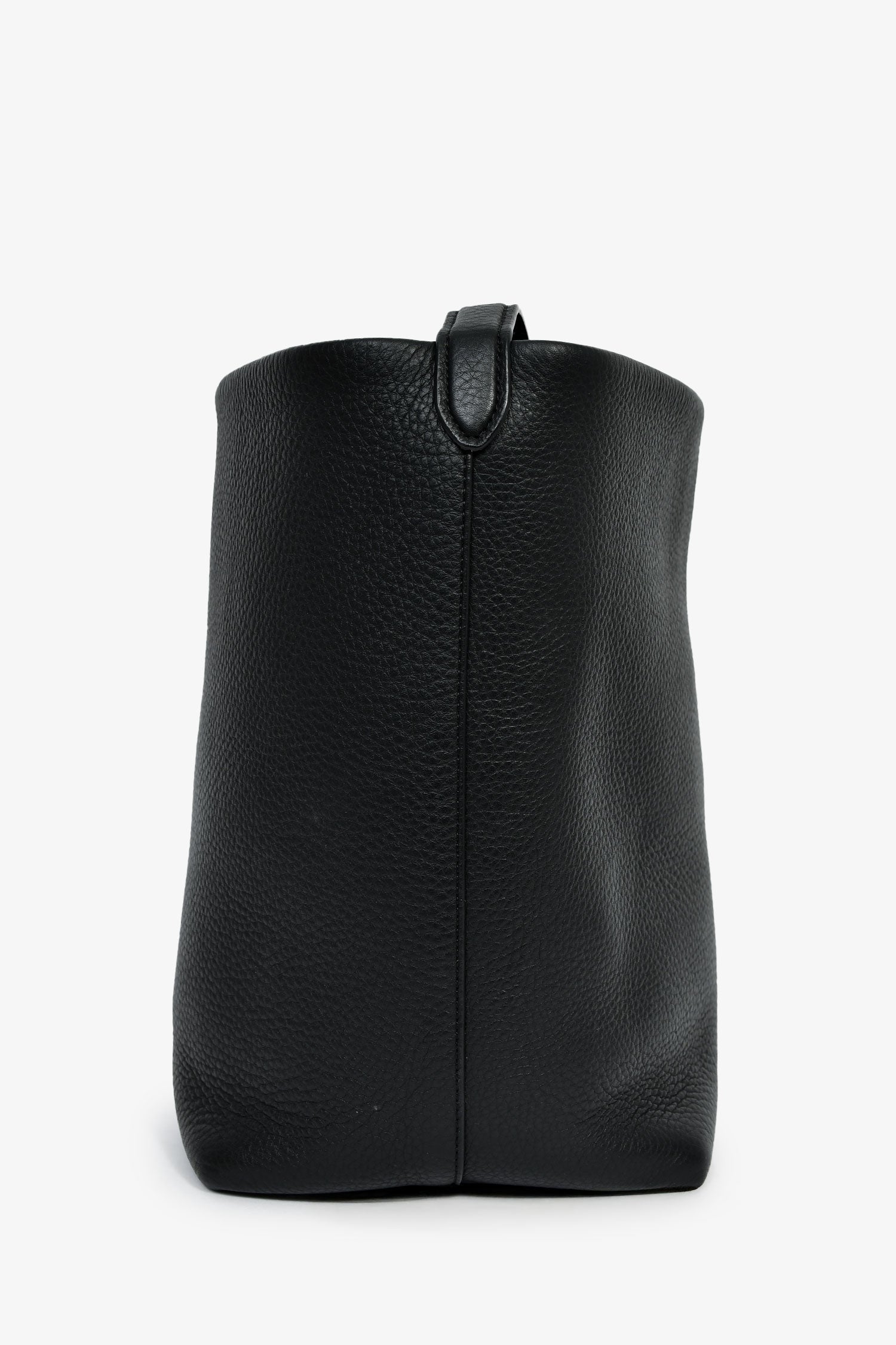 The Row Black Grained Leather 'N/S Park' Medium Tote Bag – Lux Second ...