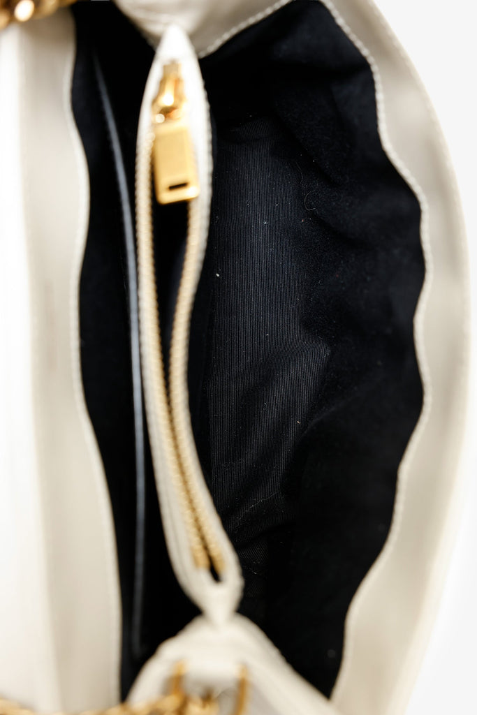 YSL Taupe Small Lou Lou Handbag With Gold Chain Strap – Lux Second Chance