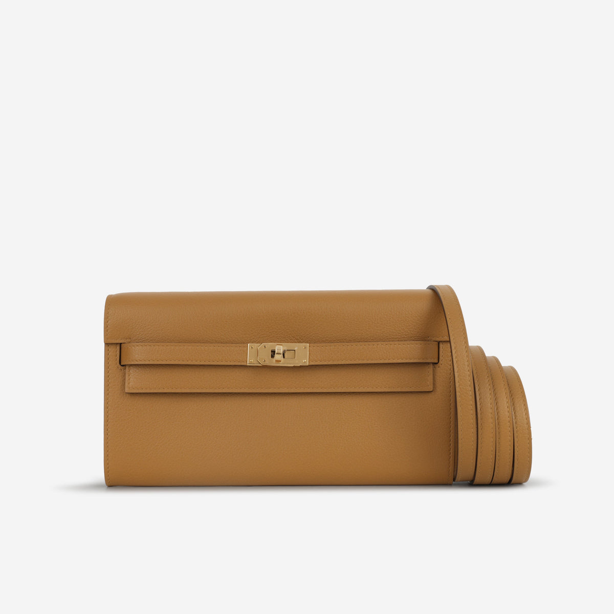 Hermès Kelly To Go Wallet - Caramel Evercolor | Gold Hardware – Lux ...