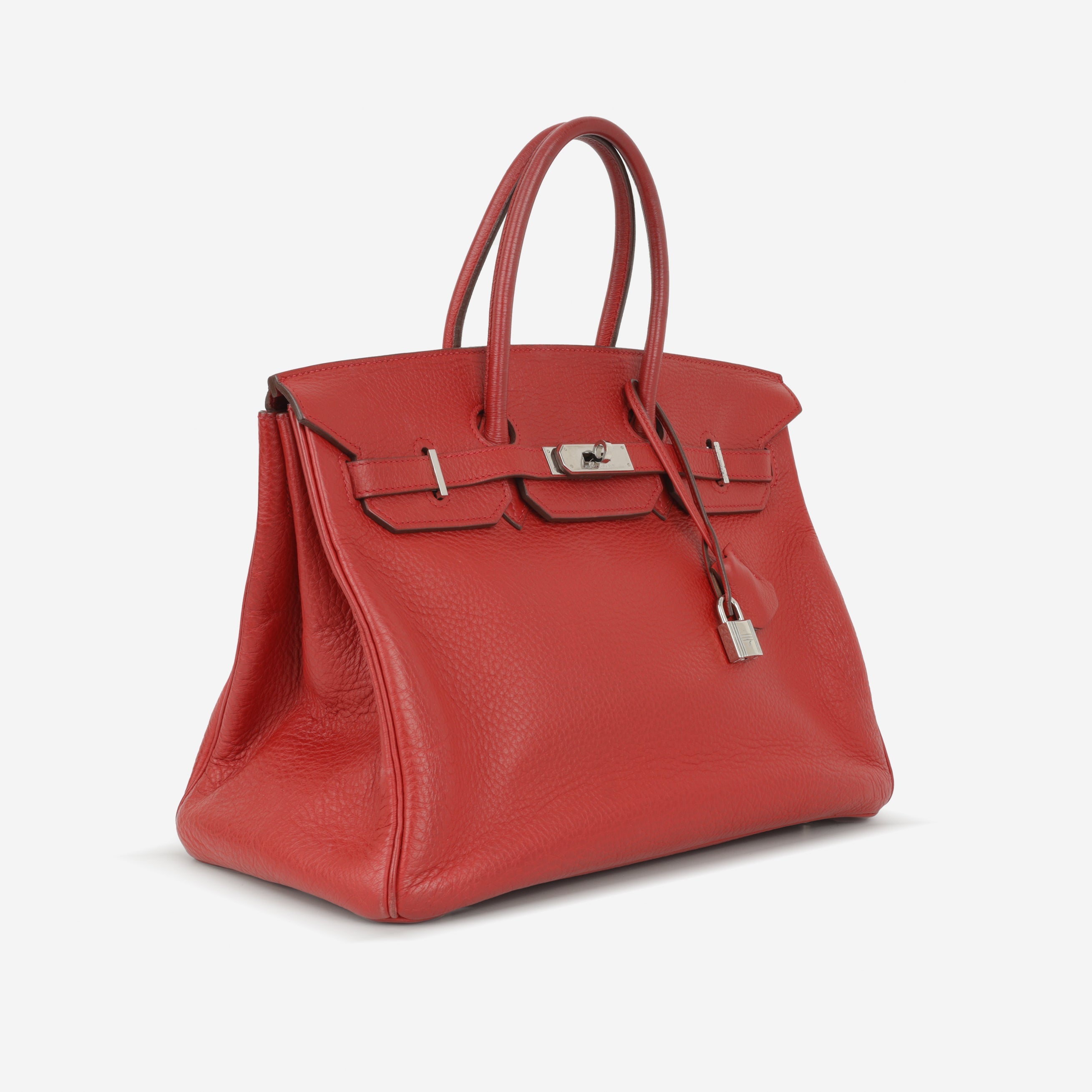 Hermès Hermès Vintage Birkin 35 - Rouge Garance Clemence | Palladium H ...